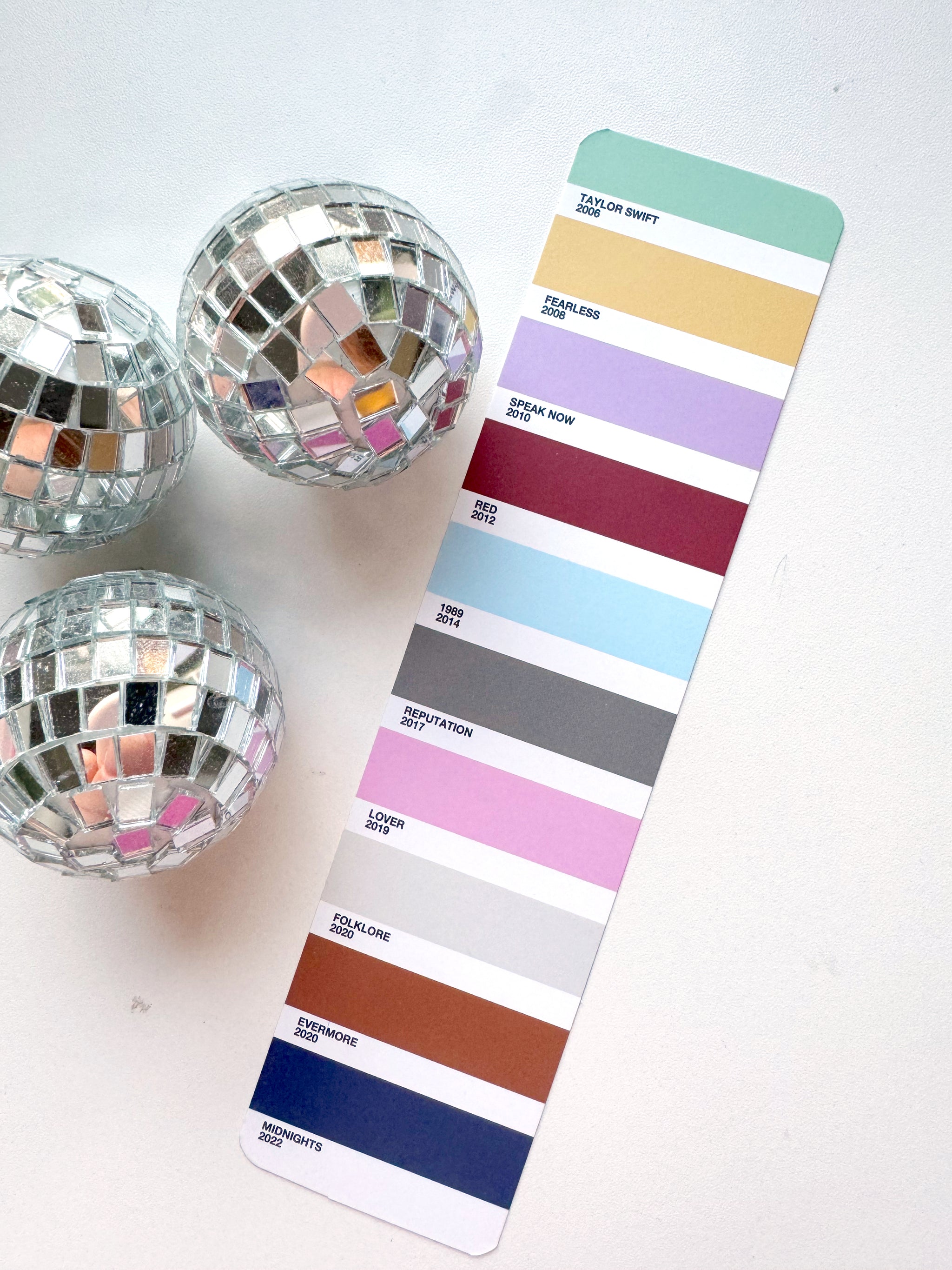 Eras Tour Color Swatch Bookmark – Allie Rose Co.