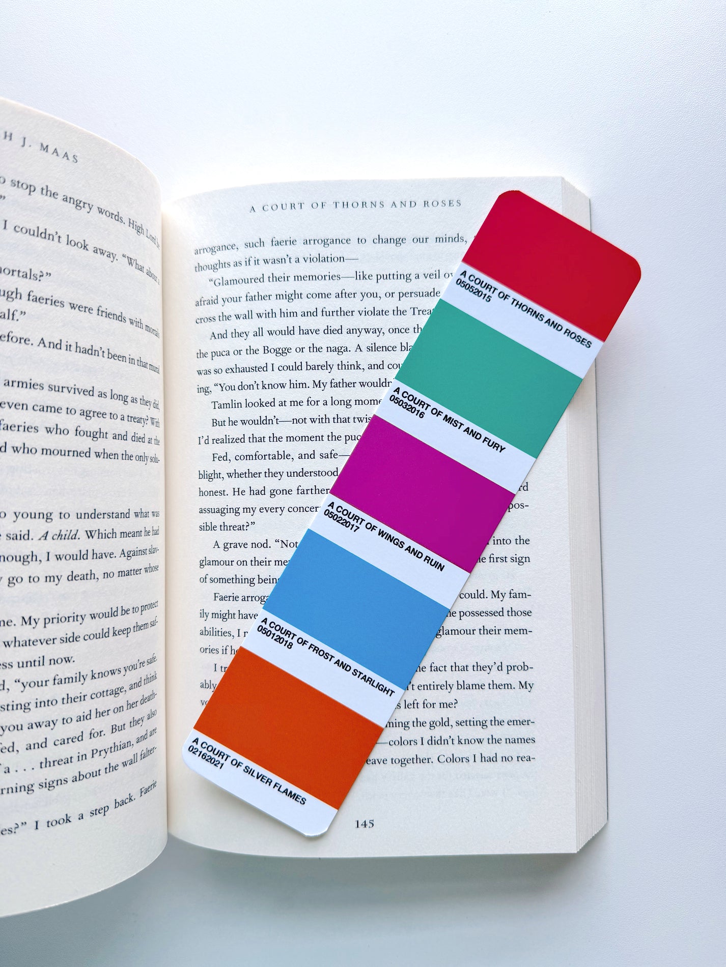 ACOTAR Color Swatch Bookmark – Allie Rose Co.